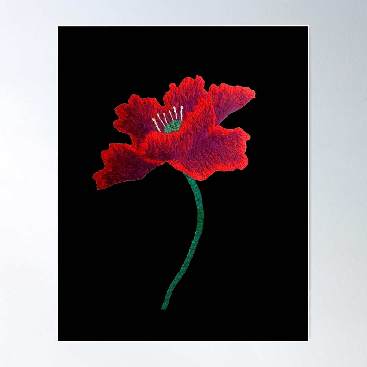 Hadestown Red Flower| Hadestown The Musical Poster Wall Art, Modern ...