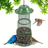 HadinEEon Wild Bird Feeder, Squirrel Resistant, Green Metal, 4 lbs ...