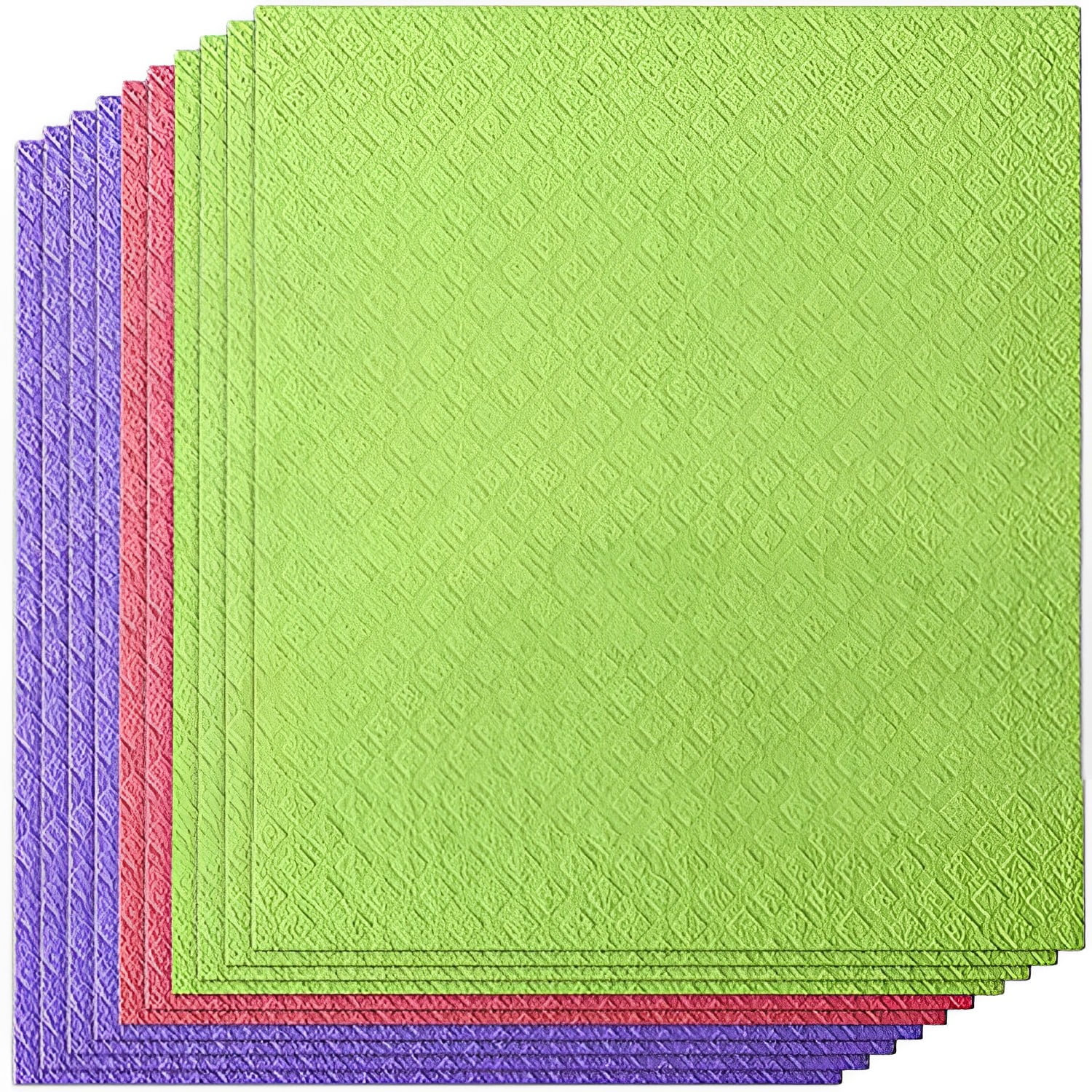 HadinEEon 10 Pcs Reusable Swedish Dishcloths, Absorbent Sponge Cloths ...