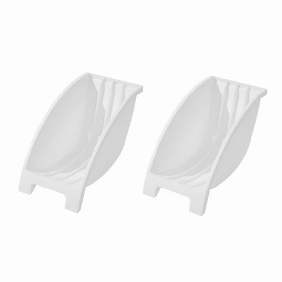 HadinEEon Vertical Plate Dish Organizer 2Pc Set-Space Saving Dish Rack ...