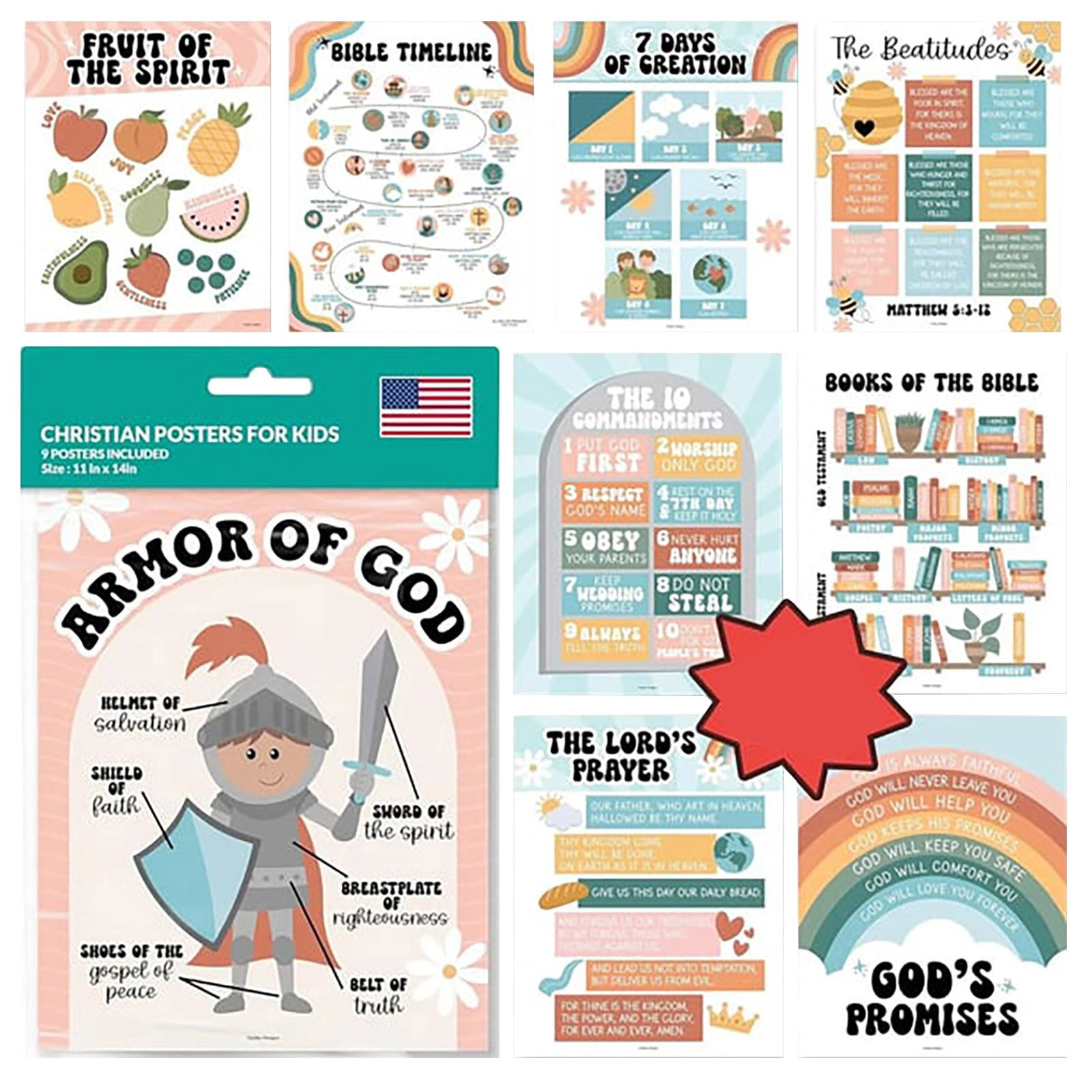 Hadley Designs Sunday School Decorations for Classroom – 15 Boho ...