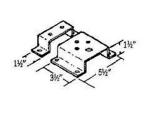 Hadley Horns H00940 Rectangular Air Horn Mounting Bracket - Walmart.com