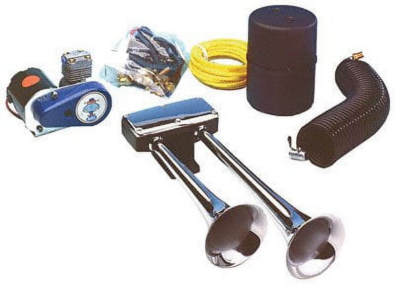 Hadley Horns H00962EA Blly Dual Hrn Chrome/Black - Walmart.com