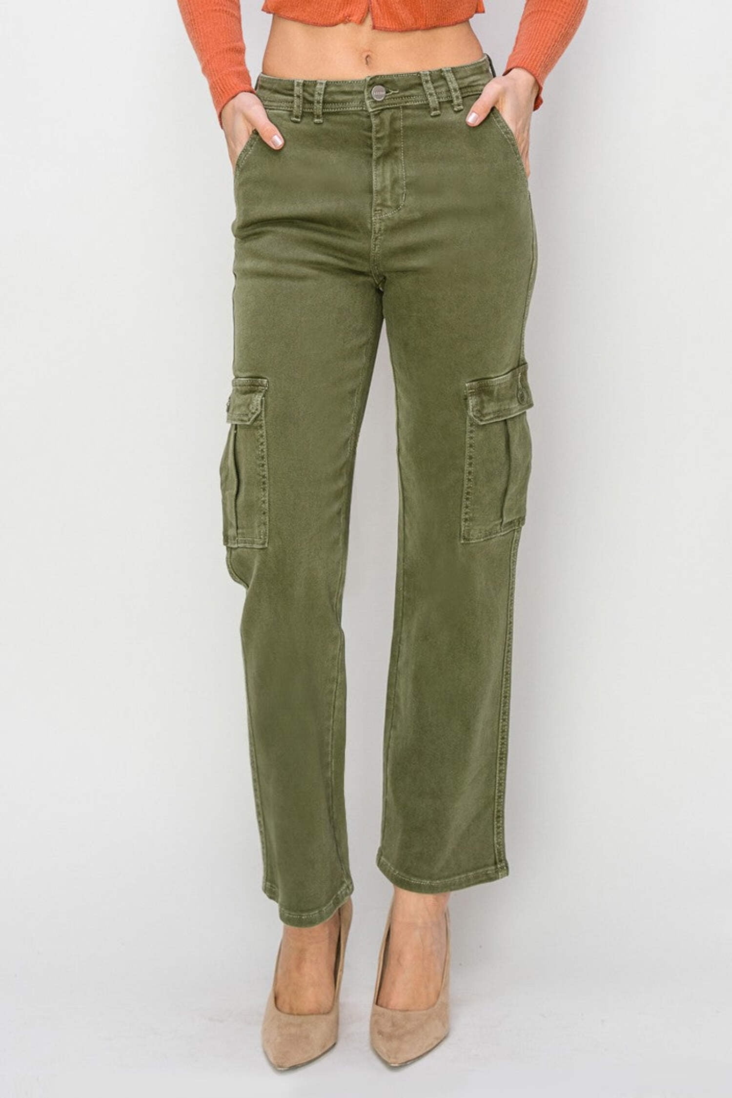 Hadley Risen Cargo Jeans - Moss - Walmart.com