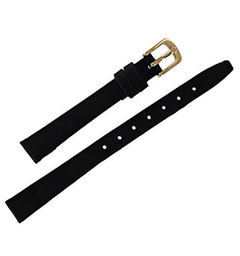 Hadley Roma LS831 10mm Regular Black Genuine Calfskin Ladies Watch Band ...
