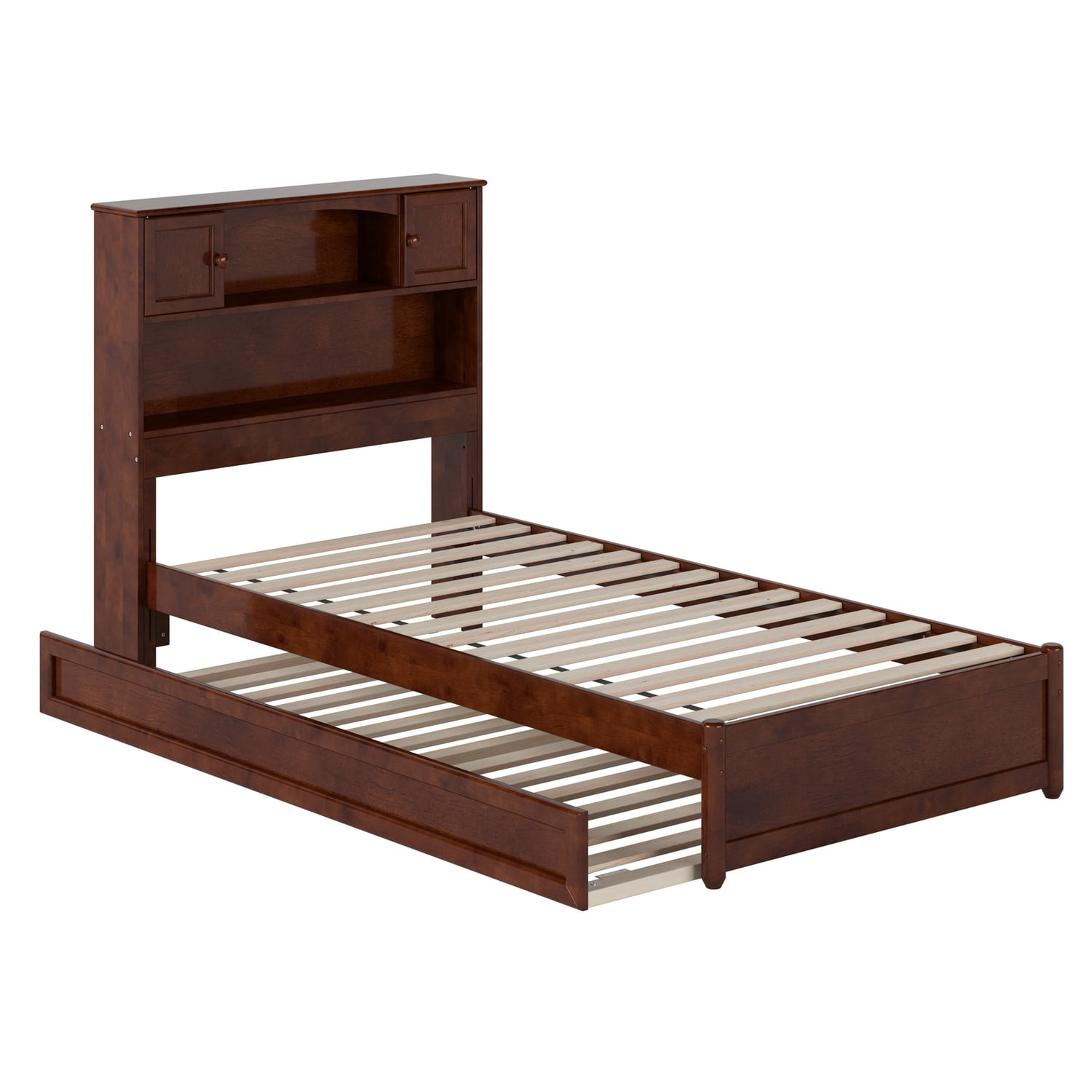 Hadley Twin XL Wood Platform Bed with Panel Footboard & TwinXL Trundle ...