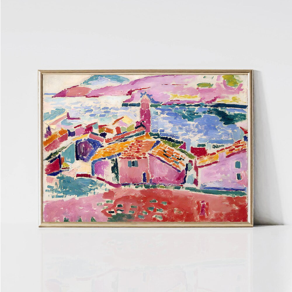 Hado Henri Matisse View Of Collioure, Modern Painting, Colorful Poster ...