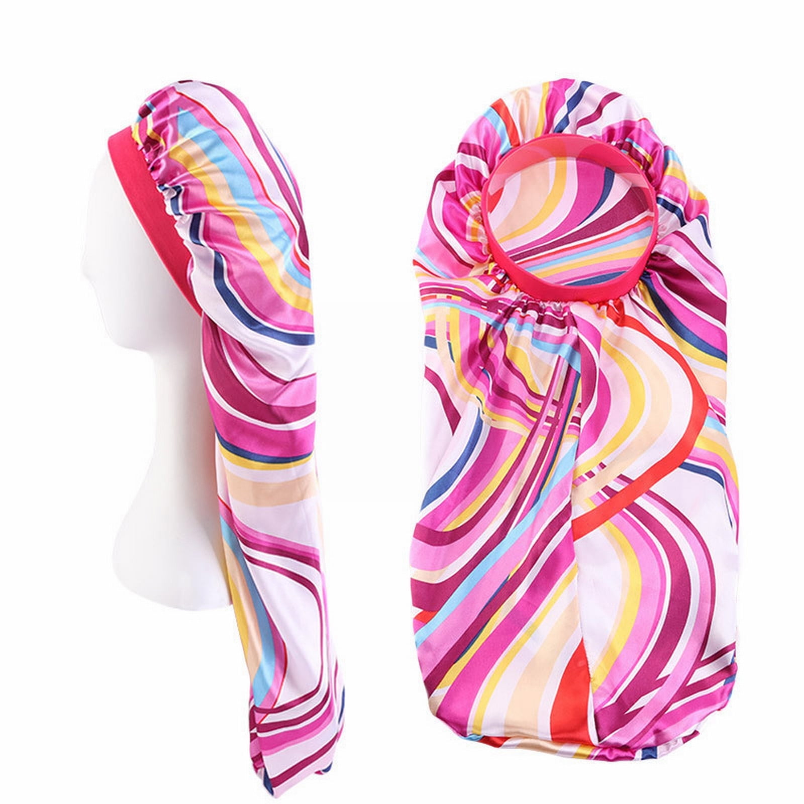 Hadred Bath & Bathing Accessories Long Braid Long Hair Satin Nightcap ...