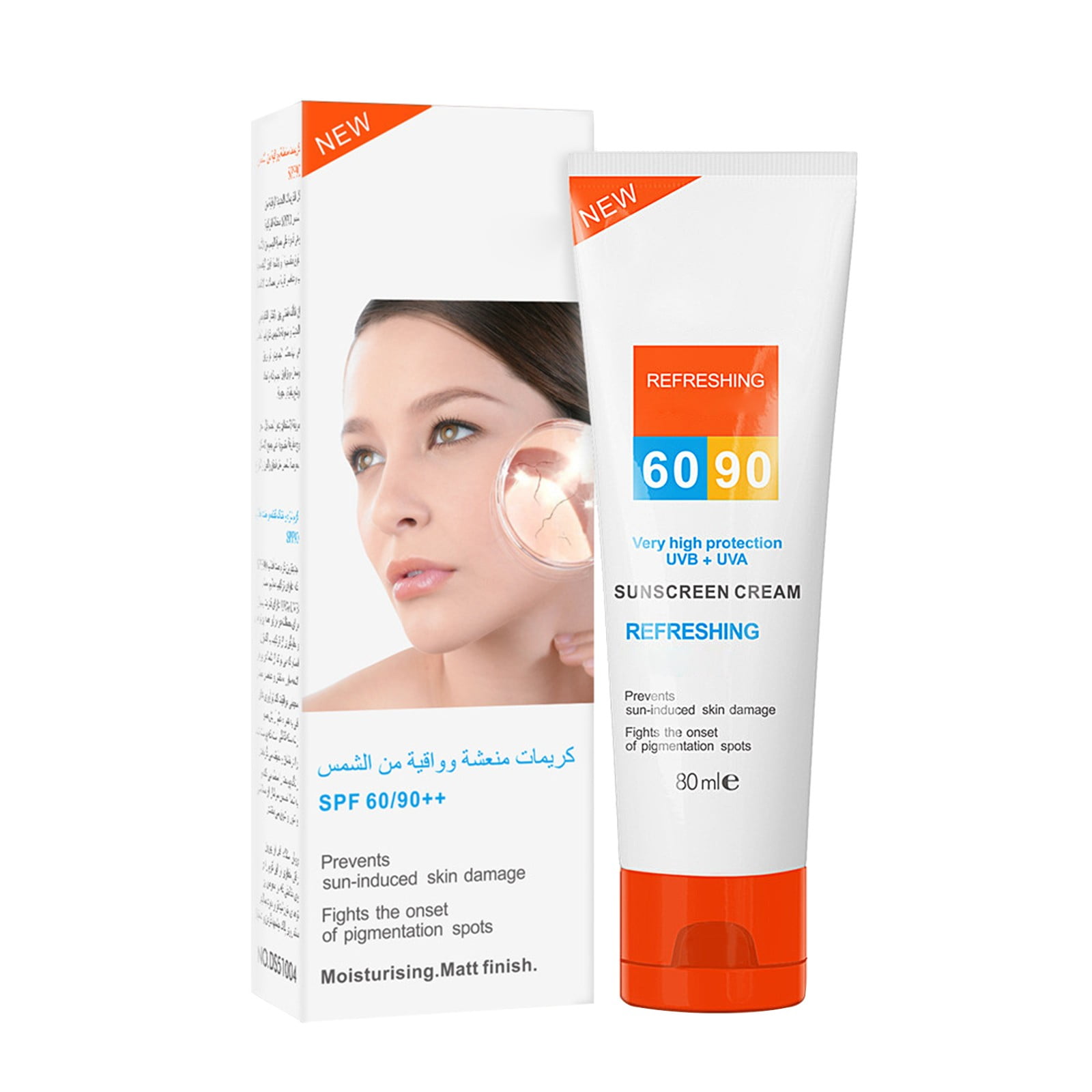Hadred Sunscreens SPF60 UVProtection Moisturizing Moisturizing Body Facial Long Lasting Skin To ...