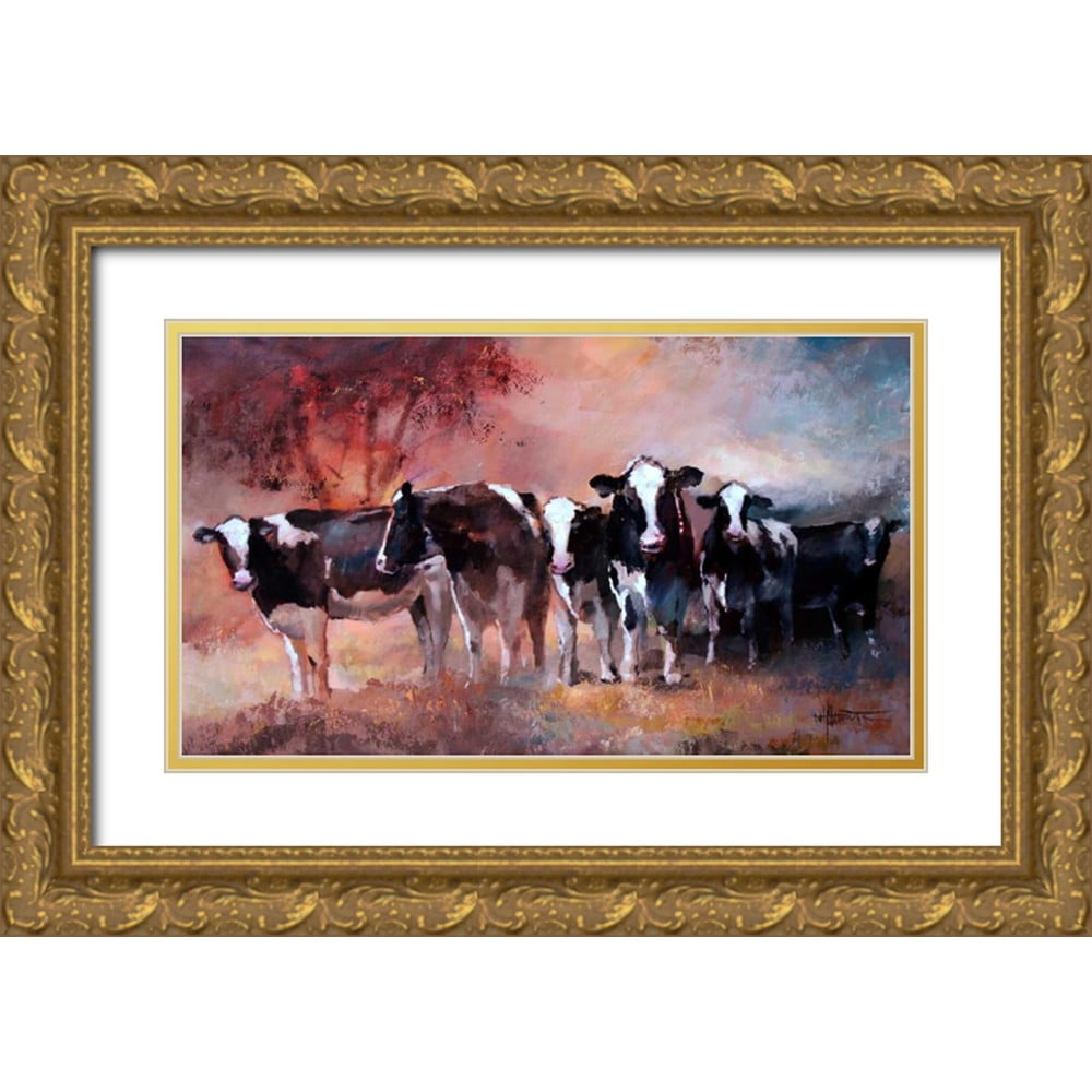 Haenraets, Willem 18x12 Gold Ornate Wood Framed with Double Matting ...