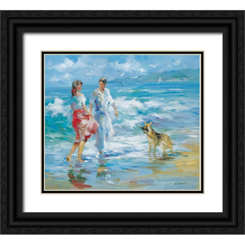 Haenraets, Willem 29x26 Black Ornate Wood Framed with Double Matting ...