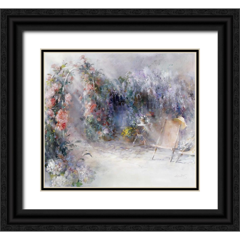 Haenraets, Willem 29x26 Black Ornate Wood Framed with Double Matting ...
