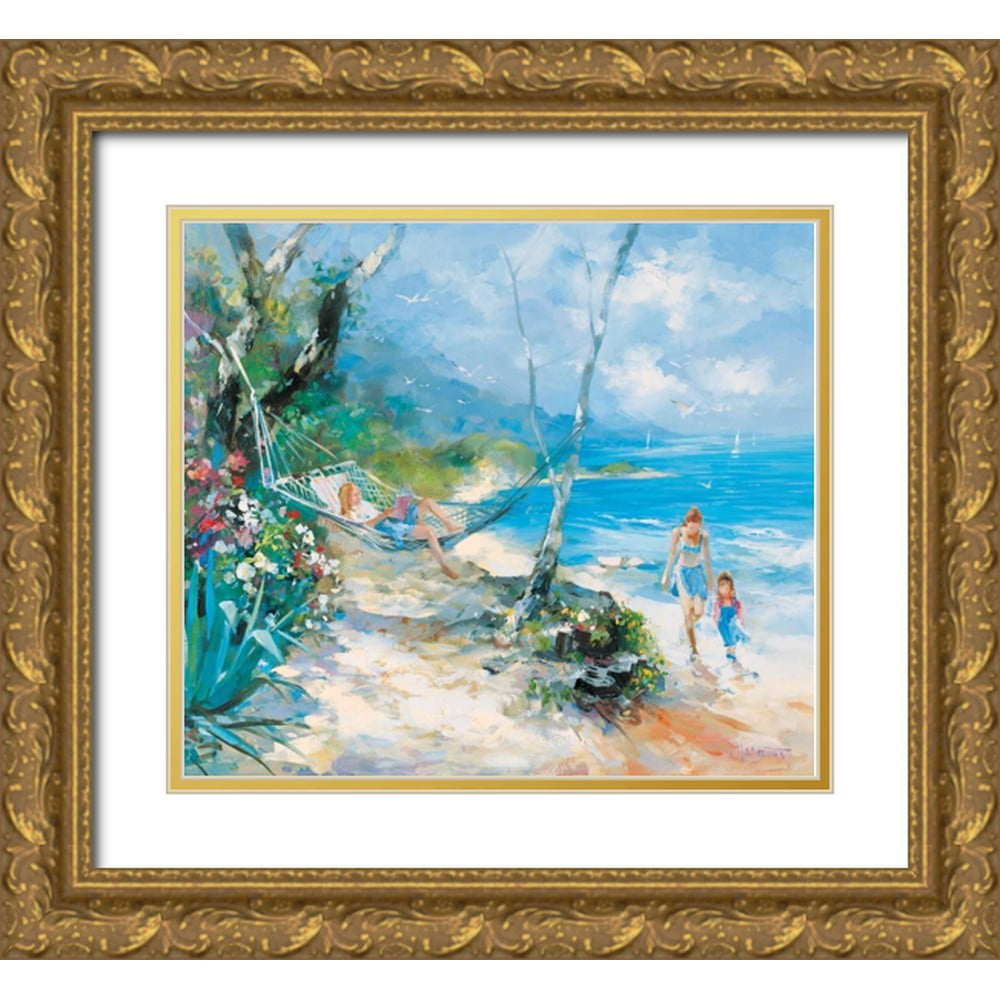 Haenraets, Willem 29x26 Gold Ornate Wood Framed with Double Matting ...