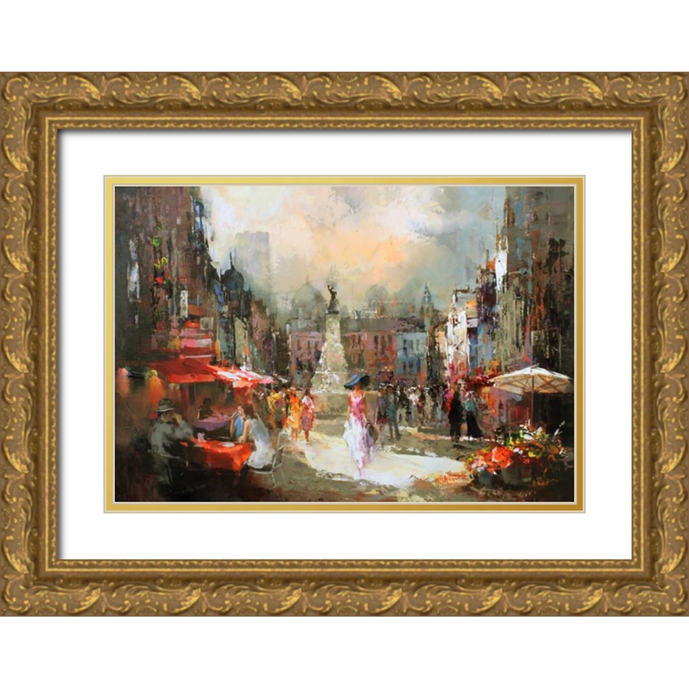 Haenraets, Willem 32x23 Gold Ornate Wood Framed with Double Matting Museum Art Print Titled ...