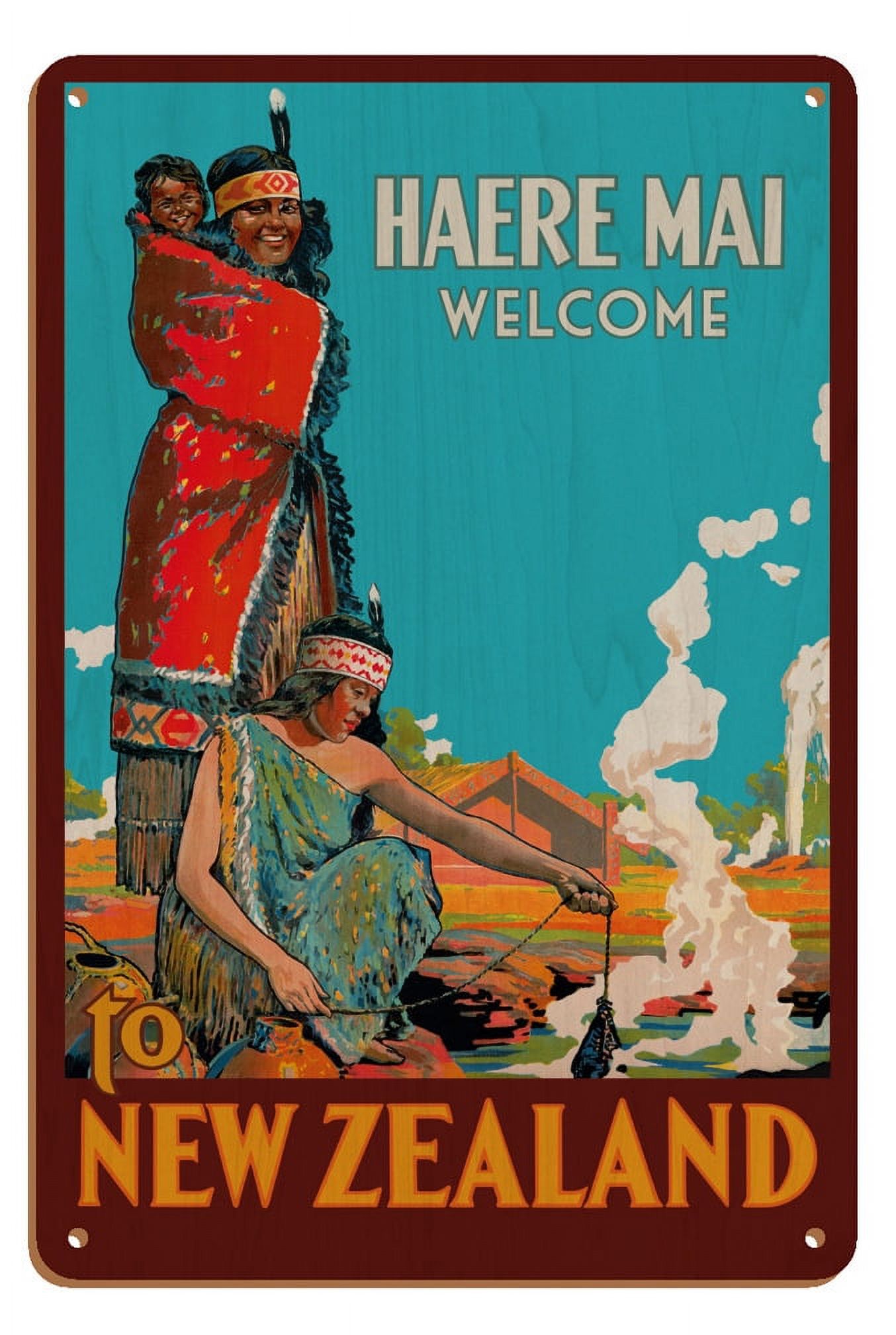 Haere Mai (Welcome) to New Zealand - Native Maori Women - Vintage ...