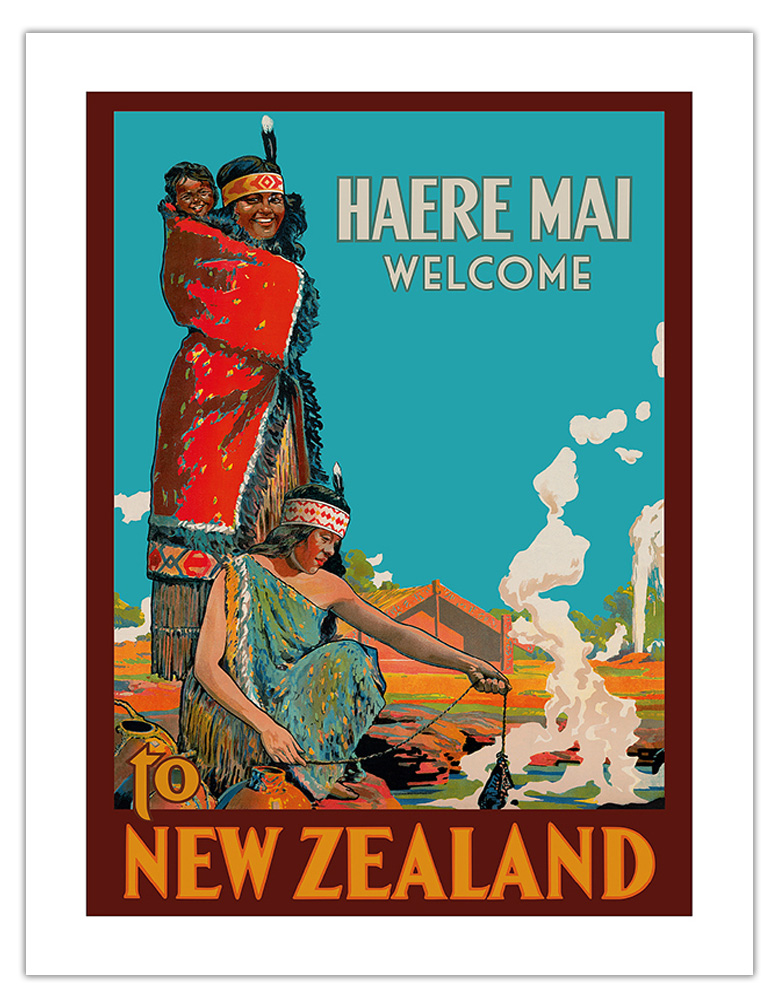Haere Mai (Welcome) to New Zealand - Native Maori Women - Vintage ...