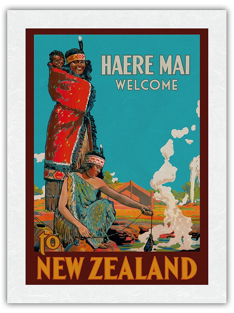 Haere Mai (Welcome) to New Zealand - Native Maori Women - Vintage ...