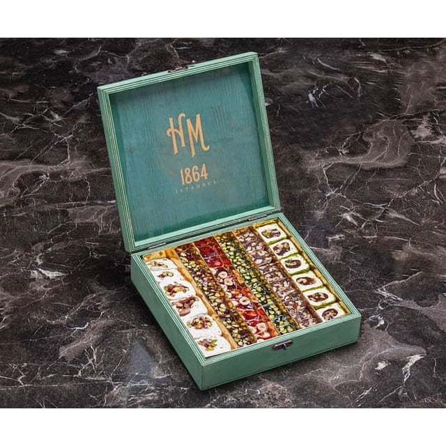 Hafiz Mustafa Turkish delights HM 1864 Premium Mixed Delight Box (Green ...