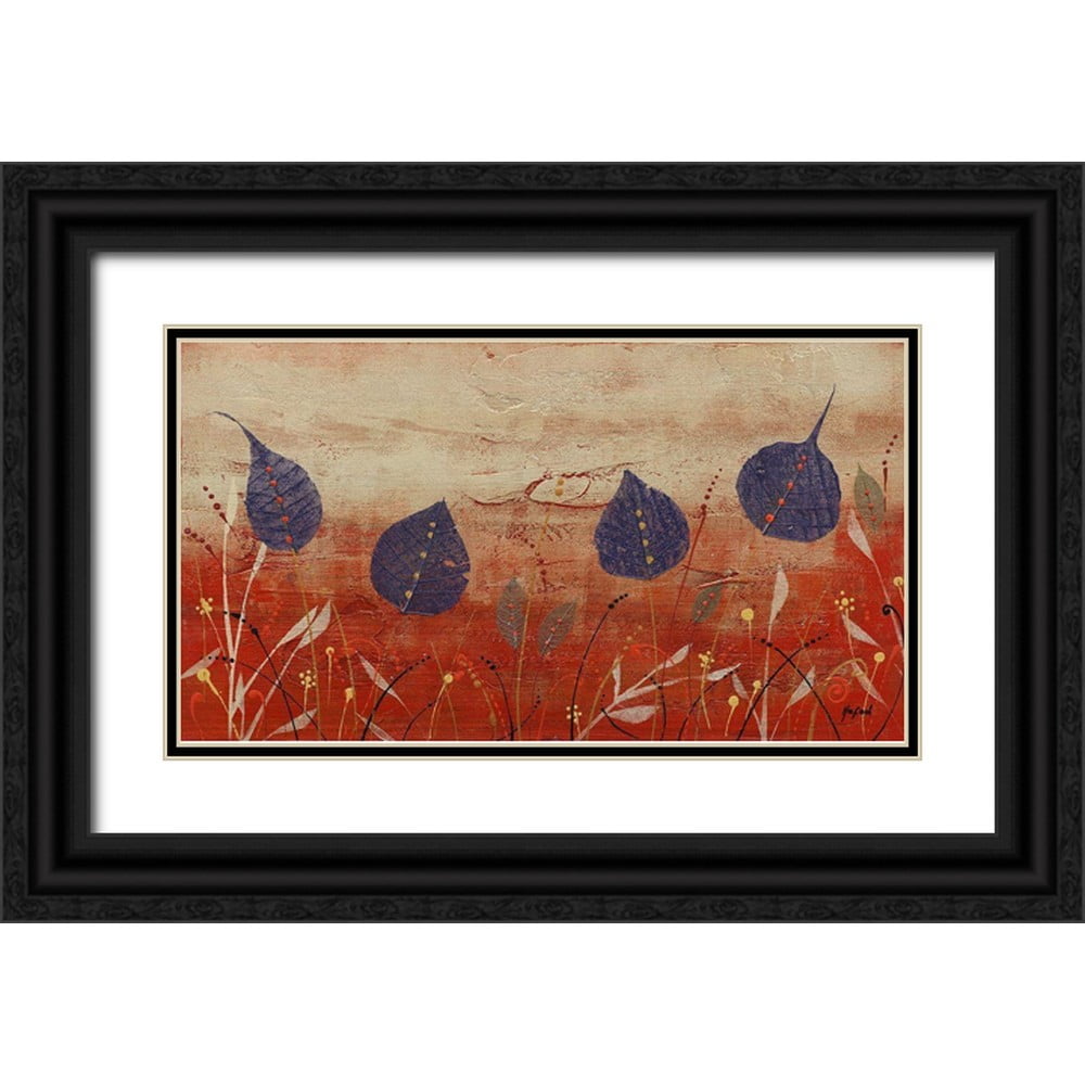 Hafod, Danielle 18x12 Black Ornate Wood Framed with Double Matting ...