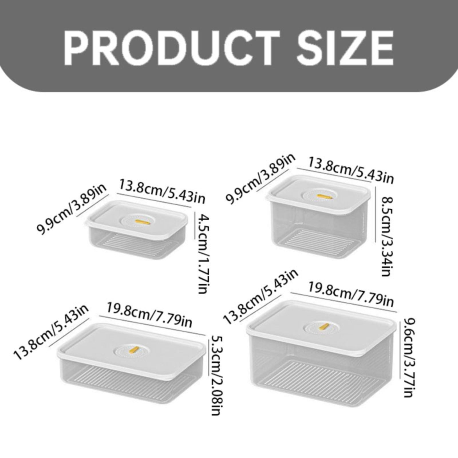 Haful Large-Sized Tall Refrigerator Preservation Storage Box ...