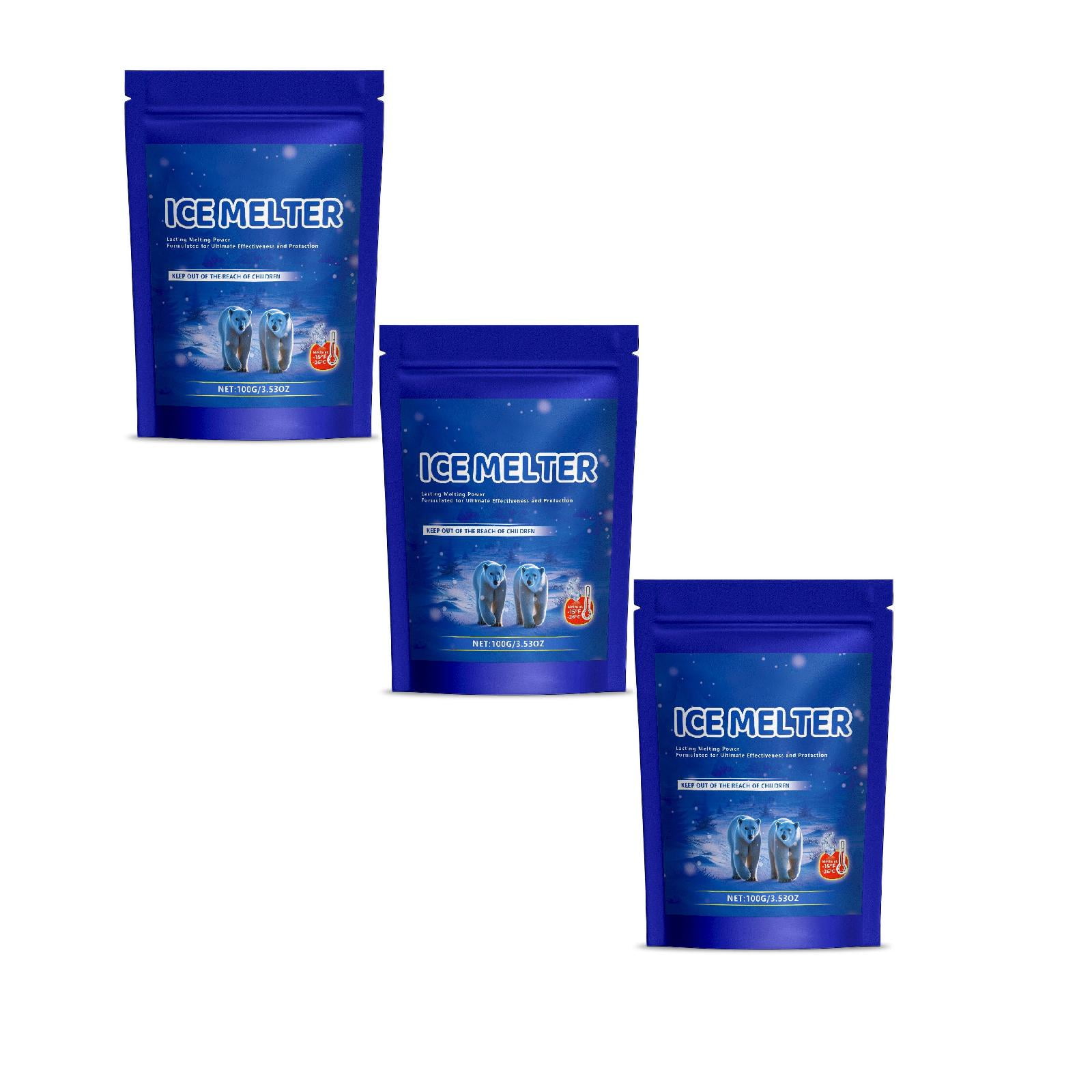 Haful Snow Melting Agent 1 Bag * 3,Ice Melt Safer for Concrete Snow Ice ...