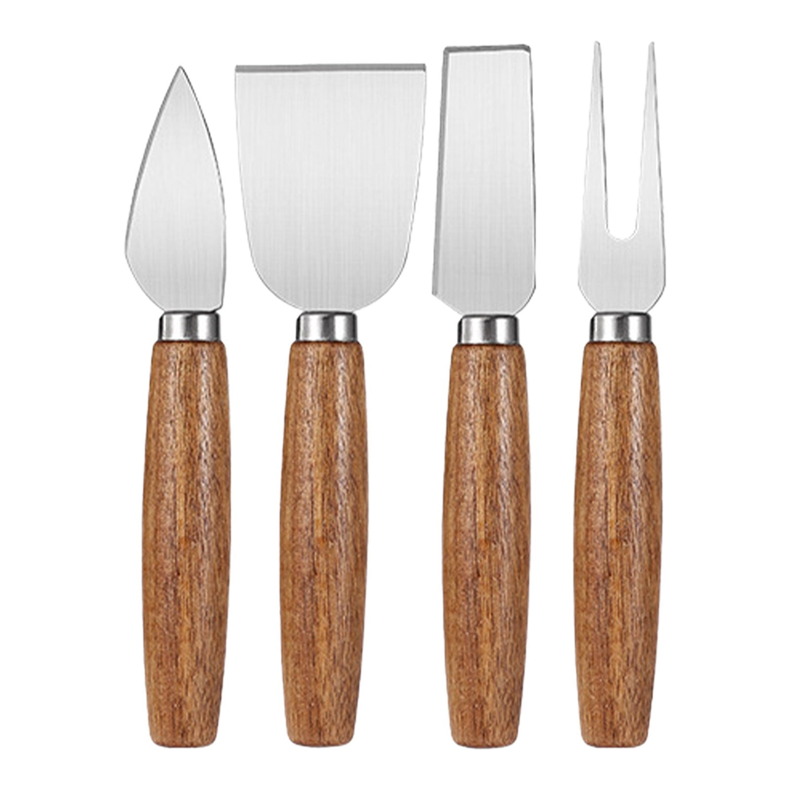Haful Stainless Cheese Set with Wooden Handles European Style Cheese ...