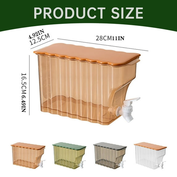 Haful Storage Containers Drink Dispenser for Fridge Beverage Liquid ...