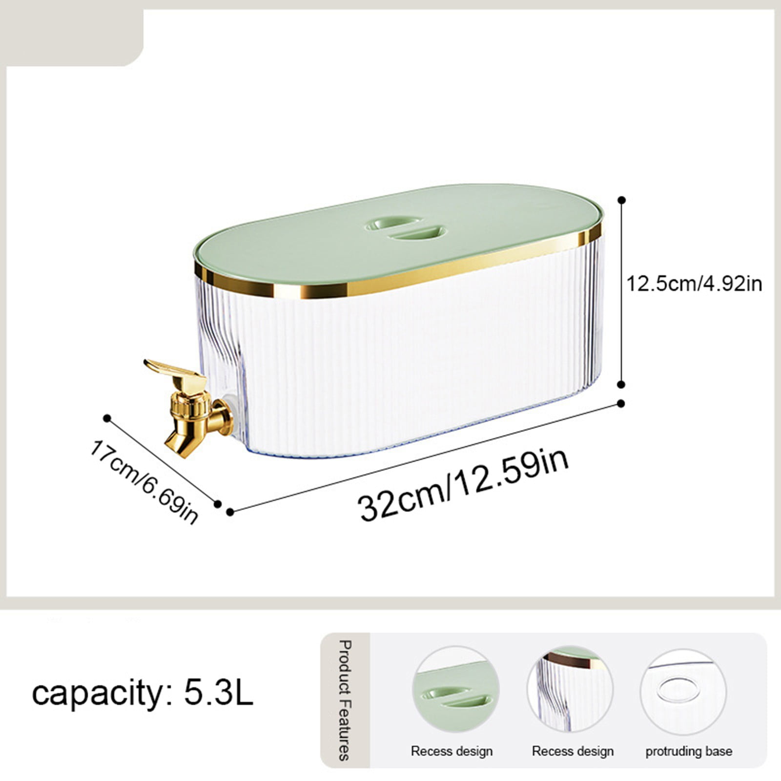 Haful Storage Containers Drink Dispensers for Parties Fridge Beverage ...
