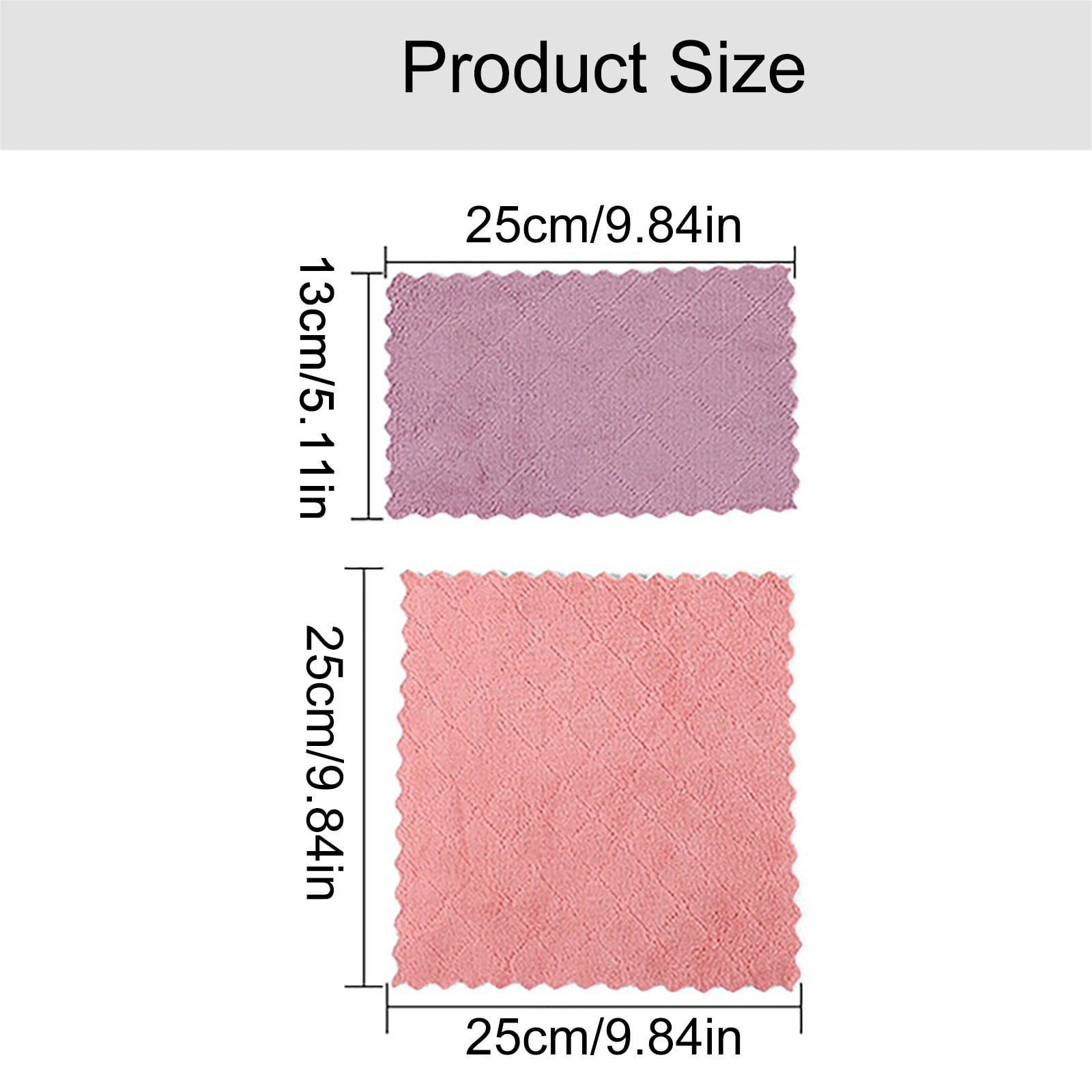 Haful Wipes Absorbent Corals Dish Rag Wipe Wiping Towel Sink Cloth Home ...