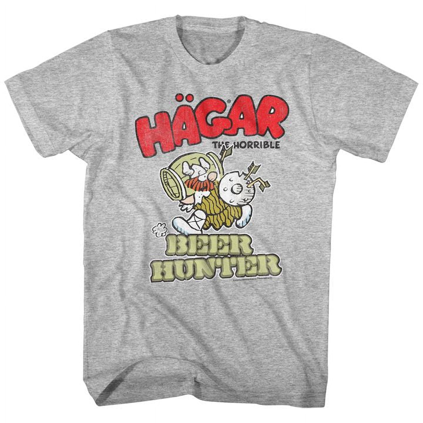 Hagar The Horrible Beer Hunter Gray Heather Adult T-Shirt 5Xl - Walmart.com