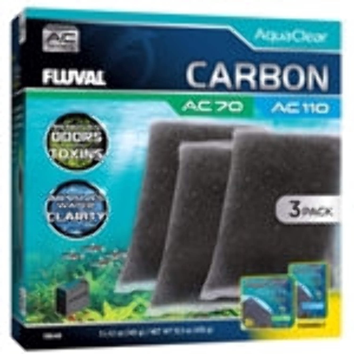 Hagen Fluval Carbon Insert 3pk - AC70/110 - Walmart.com