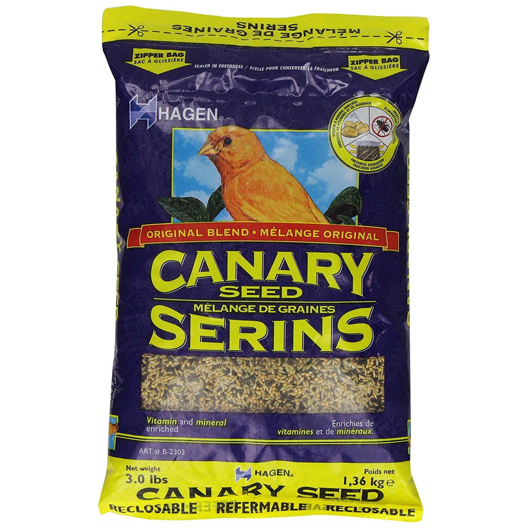 Hagen Original Blend Canary Seed VME - Enriched Nutritional Seed Mix ...