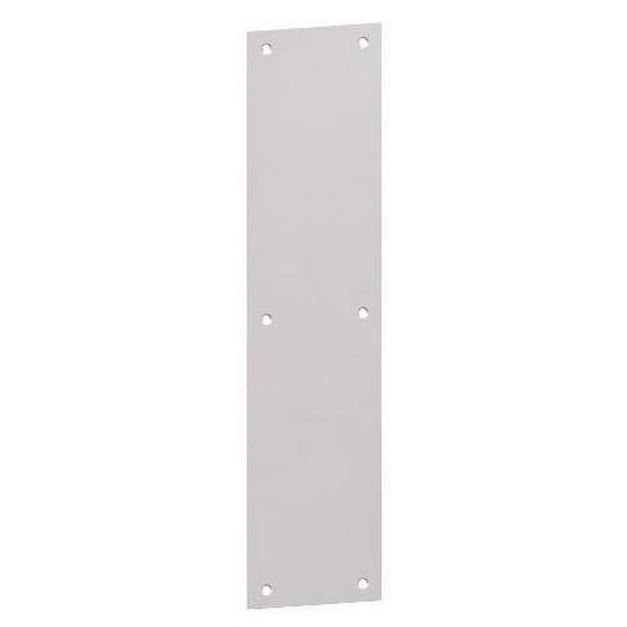 Hager 30S41632D 4 x 16 in. Square Corner Push Plate No. 052482 Satin Stainless Steel - Walmart.com