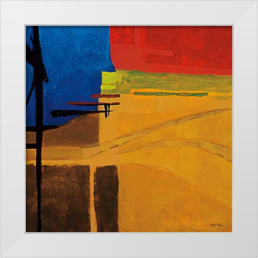 Hager, Geoff 12x12 White Modern Wood Framed Museum Art Print Titled ...