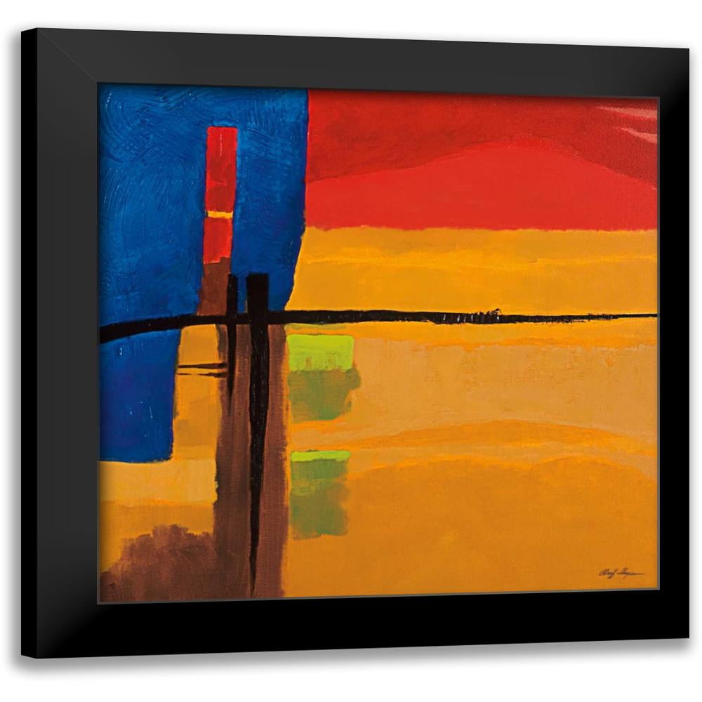 Hager, Geoff 20x20 Black Modern Framed Museum Art Print Titled - Somber ...