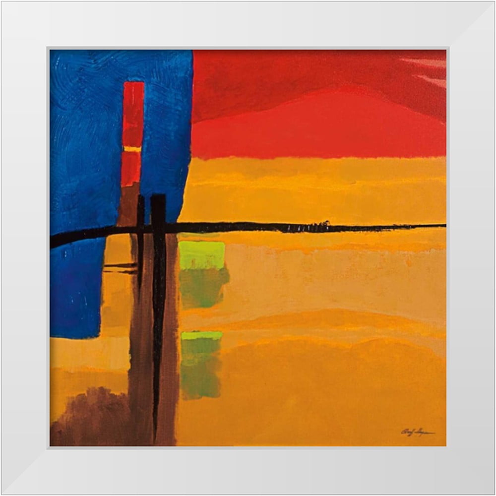 Hager, Geoff 26x26 White Modern Wood Framed Museum Art Print Titled ...