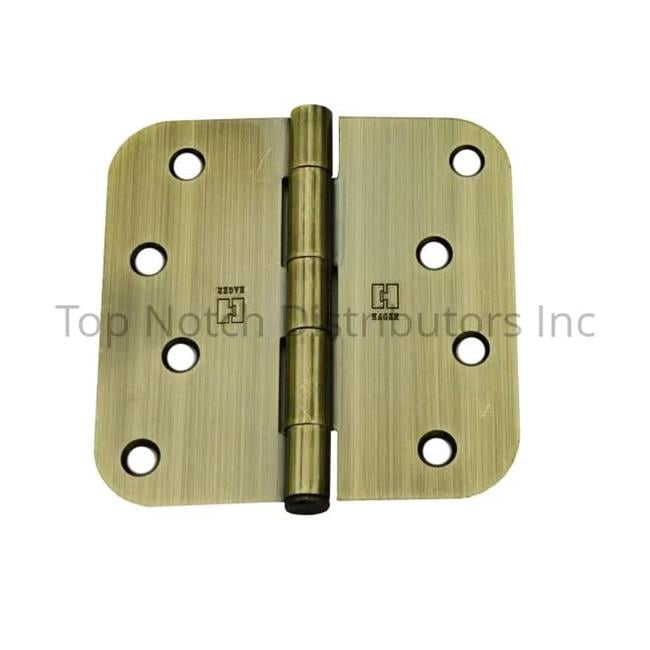 Hager Hinge RC184245EA58 4 x 4 x 0.63 in. Radius Full Mortise ...