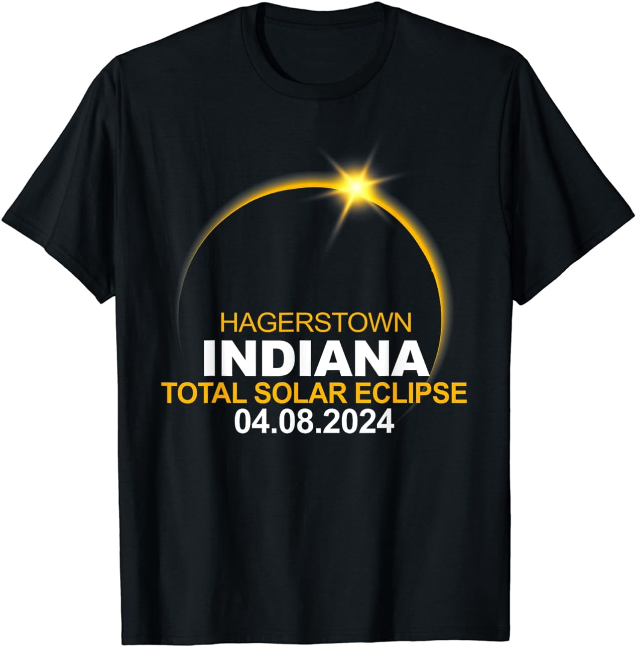 Hagerstown, Indiana Total Solar Eclipse 2024 T-Shirt - Walmart.com