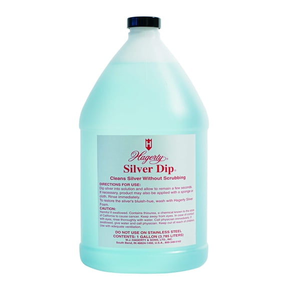Hagerty 17128 Amazing Quick Liquid 1 Gallon Silver Dip for Sparkling ...