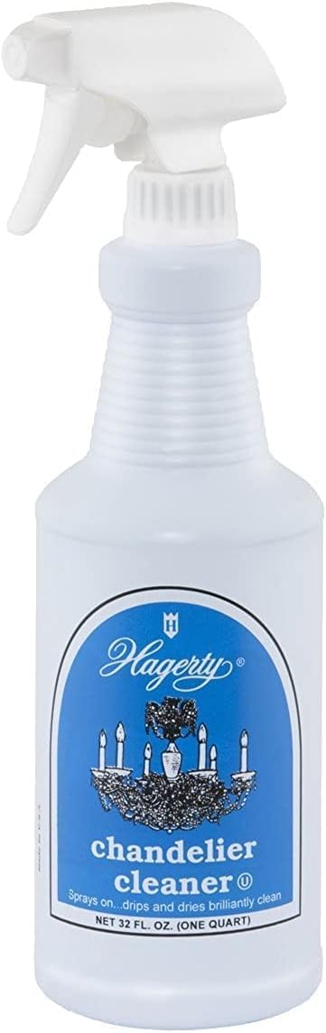 Hagerty Chandelier Cleaner, No-Wipe, Drip and Dry Formula for Bright ...
