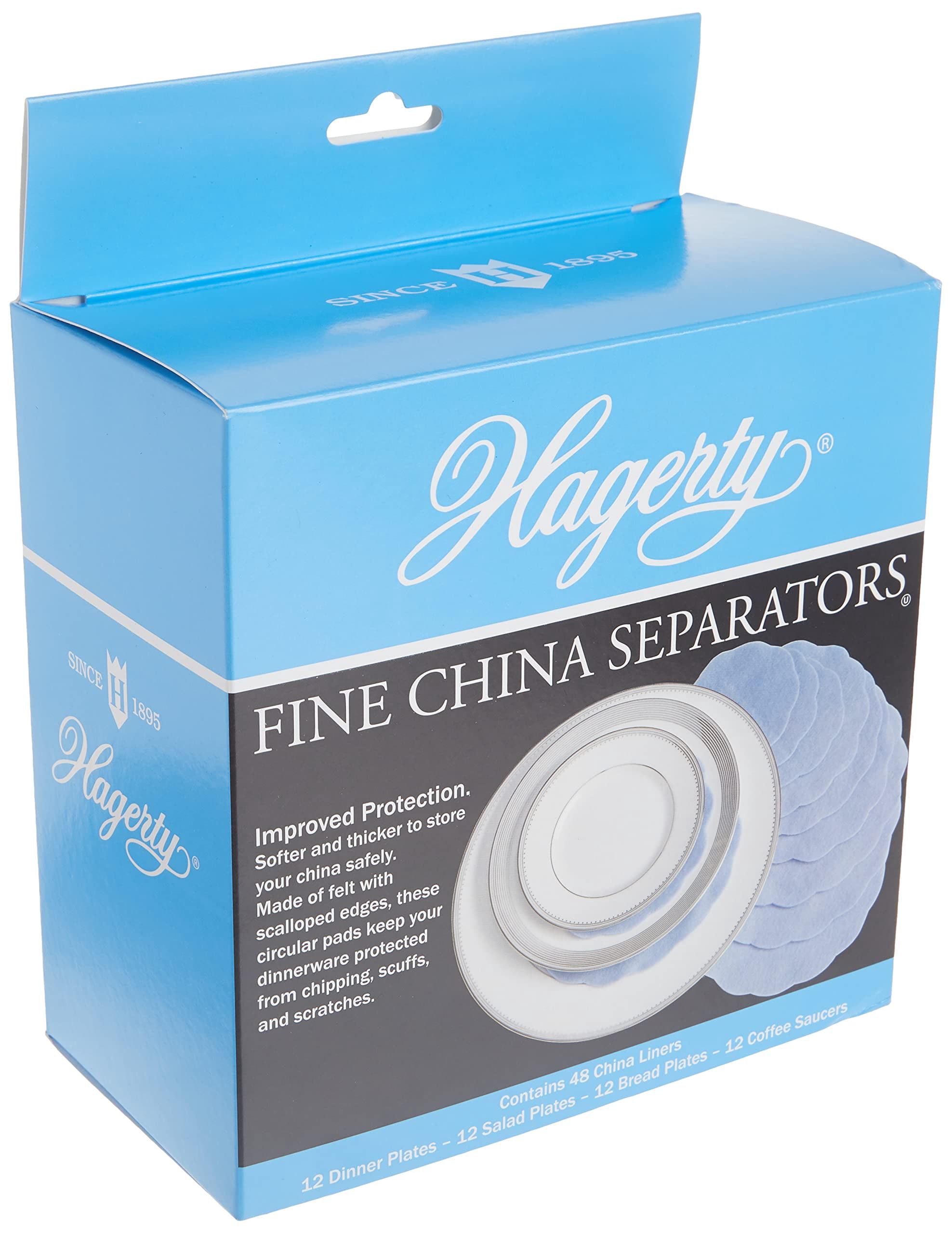 Hagerty Fine China Plate Dividers, Set of 48, Blue - Walmart.com