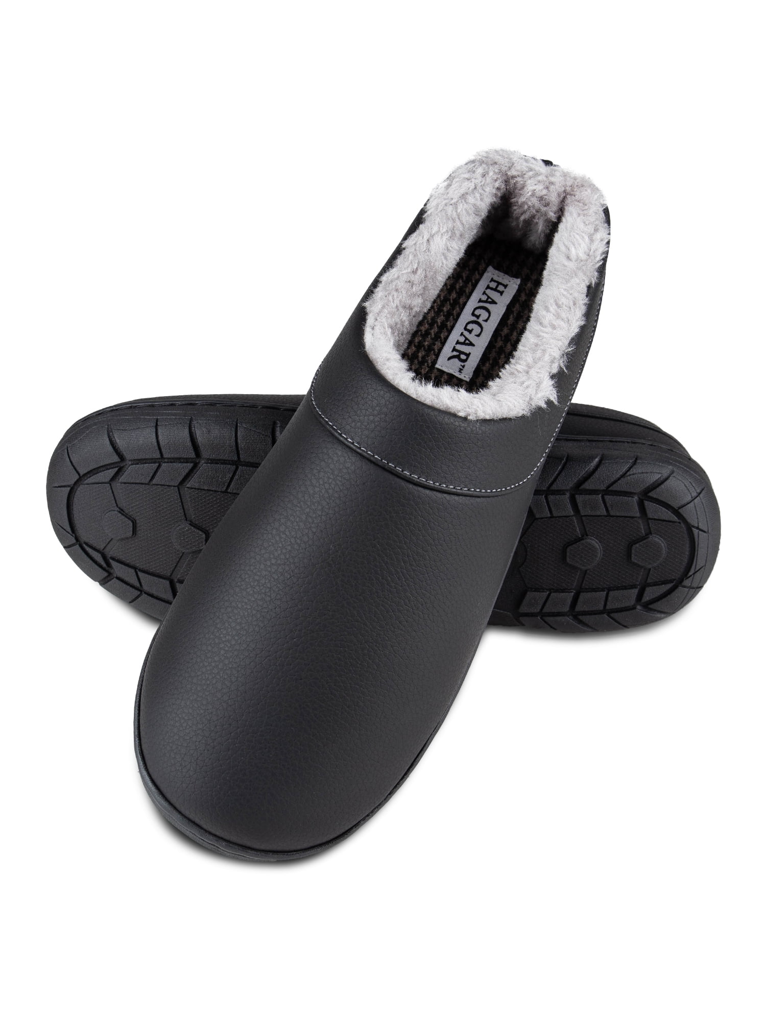 Haggar Mens Clog Slipper House Shoe Indoor/Outdoor with Memory Foam ...