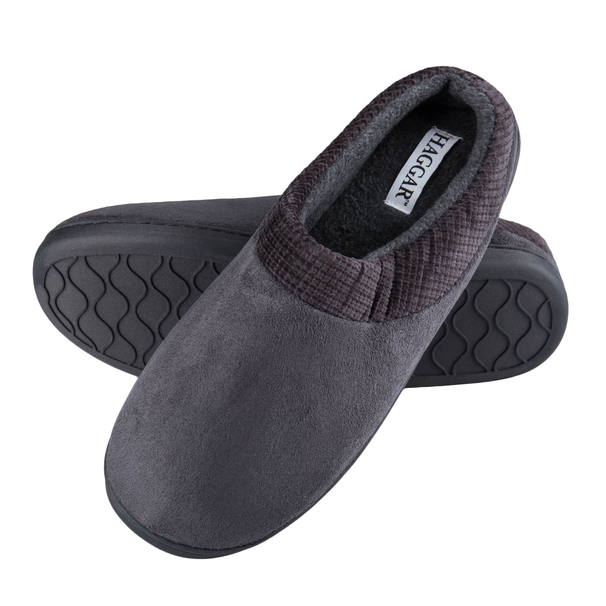 Haggar Mens Clog Slipper House Shoe Indoor/Outdoor with Memory Foam ...
