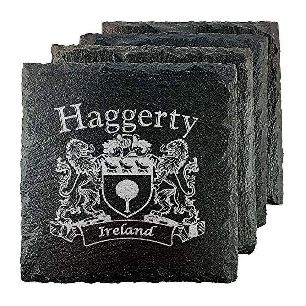 Haggerty Irish Coat of Arms Slate Coasters - Set of 4 - Walmart.com