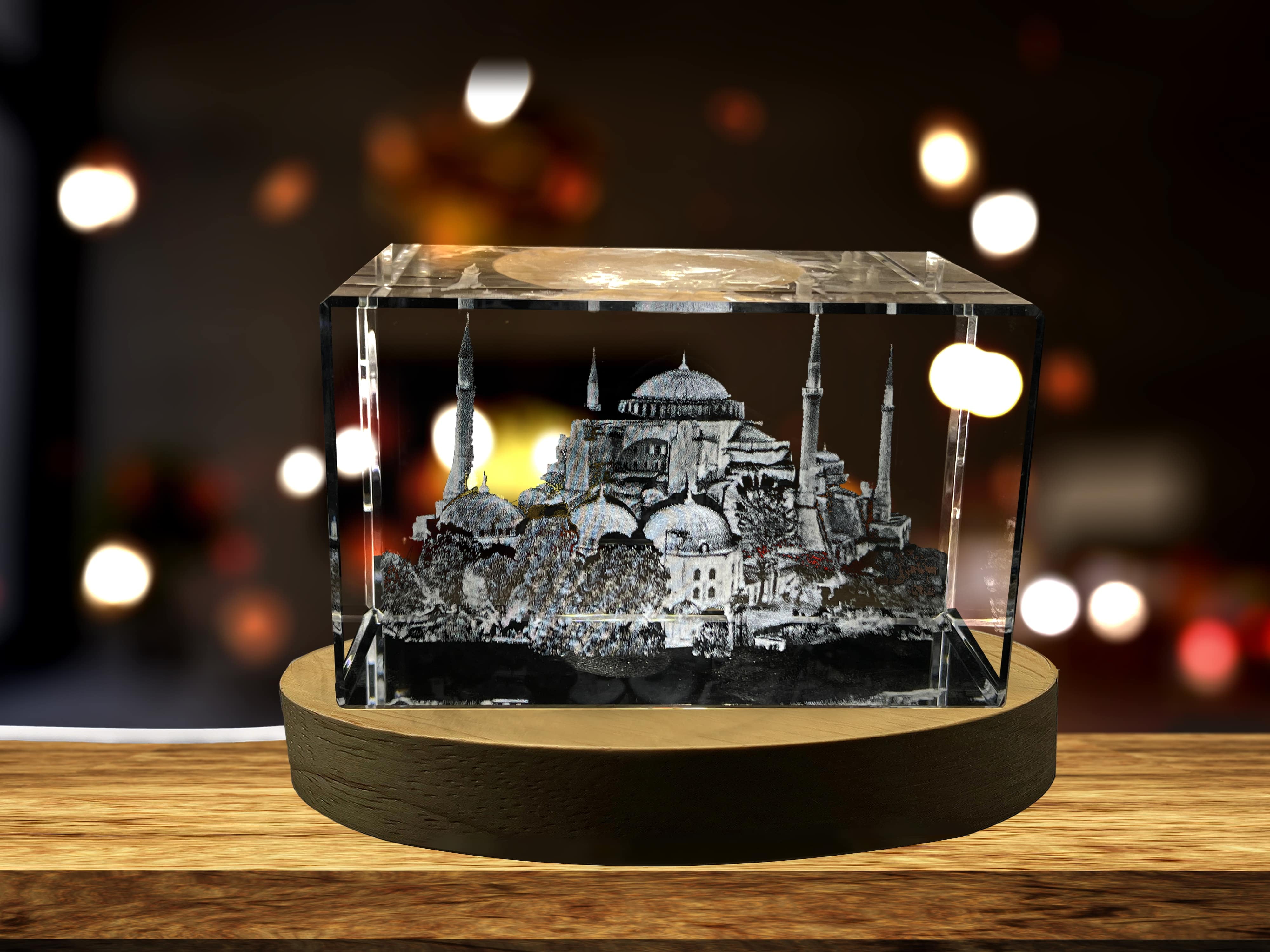 Hagia Sophia 3D Engraved Crystal Decor - Walmart.com