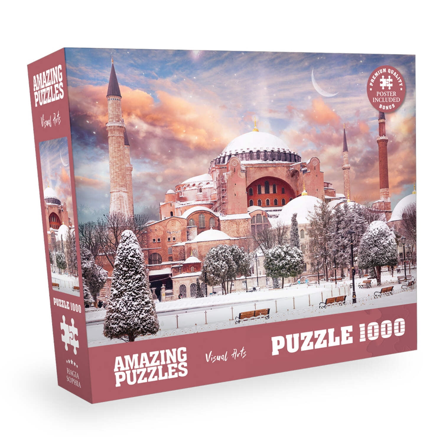 Hagia Sophia Museum Istanbul 1000 Piece Jigsaw Puzzle 19x27in - Walmart.com