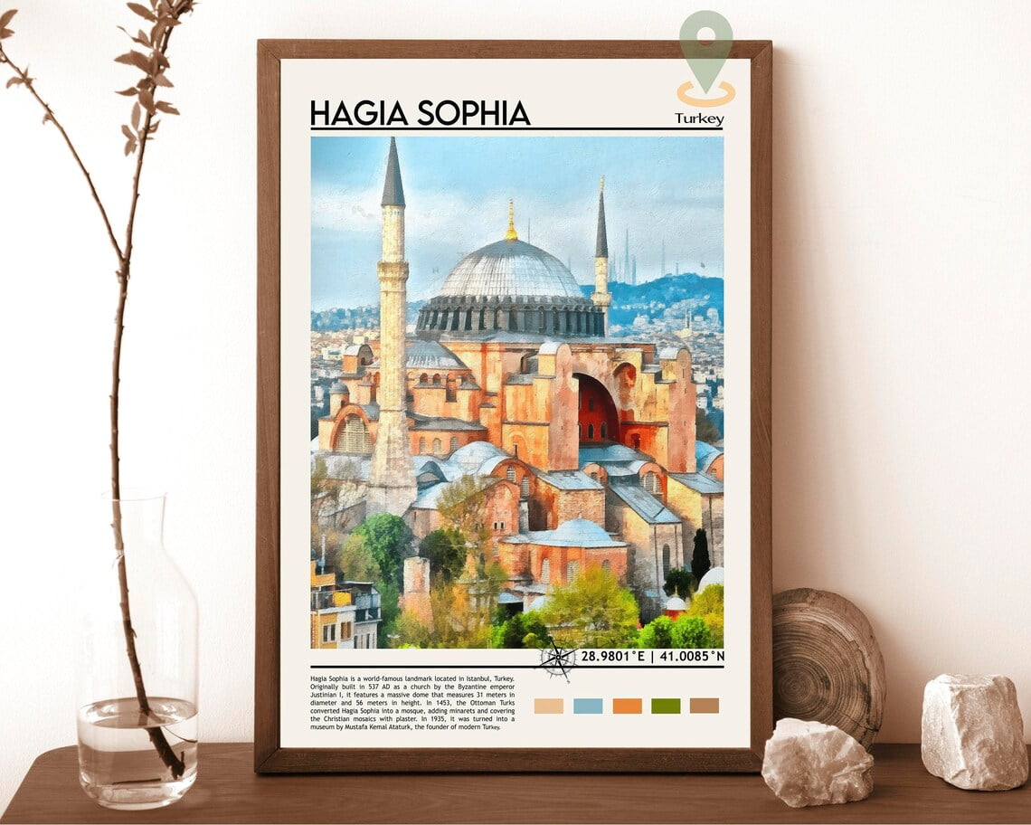 Hagia Sophia Print, Hagia Sophia Art, Hagia Sophia Poster, Hagia Sophia ...