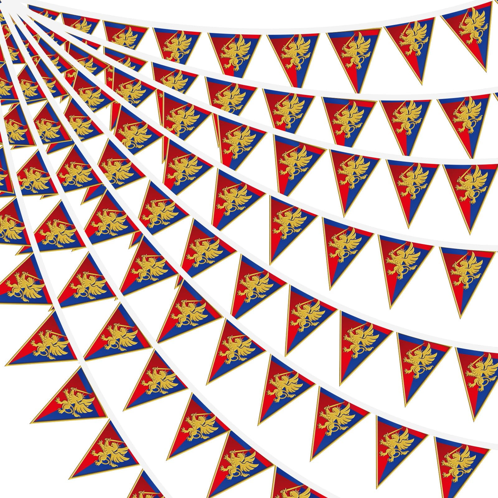 Hahafelt 6 Pcs 72 RRF12 ft Medieval Fantasy Pennant Banner with Lion ...