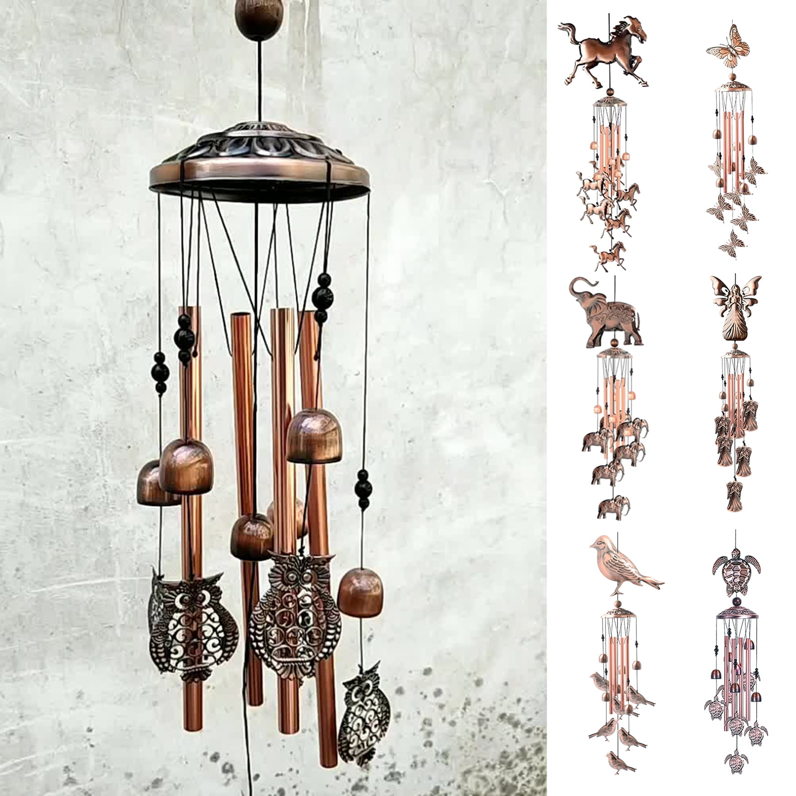 Hahasong Butterfly Bird Wind Chimes - Outdoor Hanging Decor - Creative ...