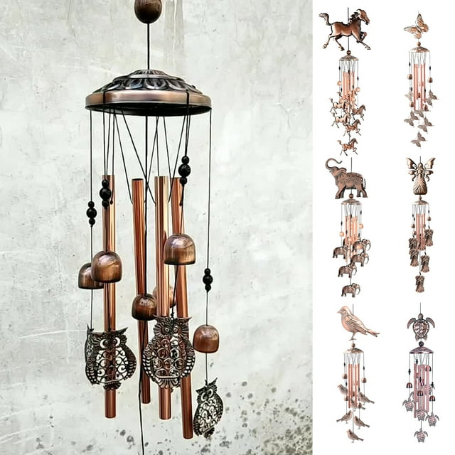 Hahasong Butterfly Bird Wind Chimes - Outdoor Hanging Decor - Creative ...